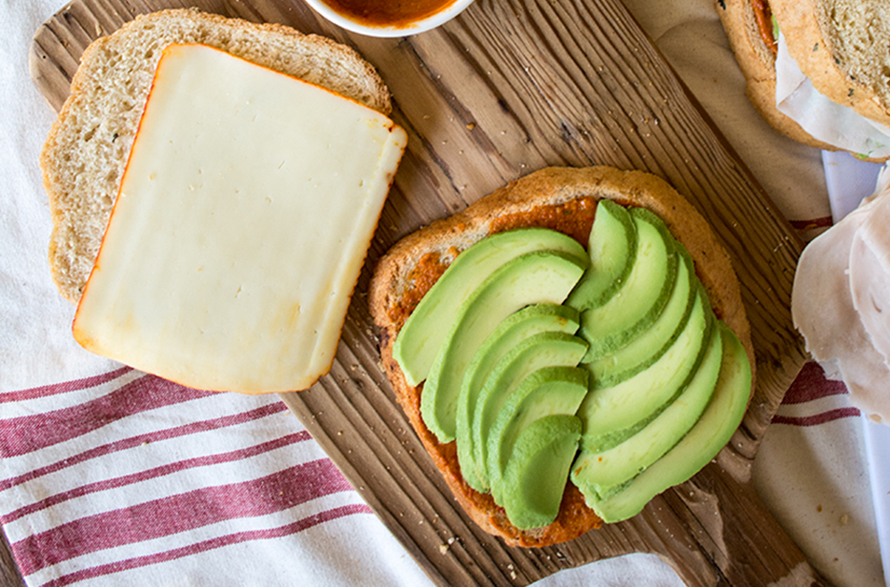 Harissa Avocado and Turkey Panini with Homemade Bread | Lemons and Basil