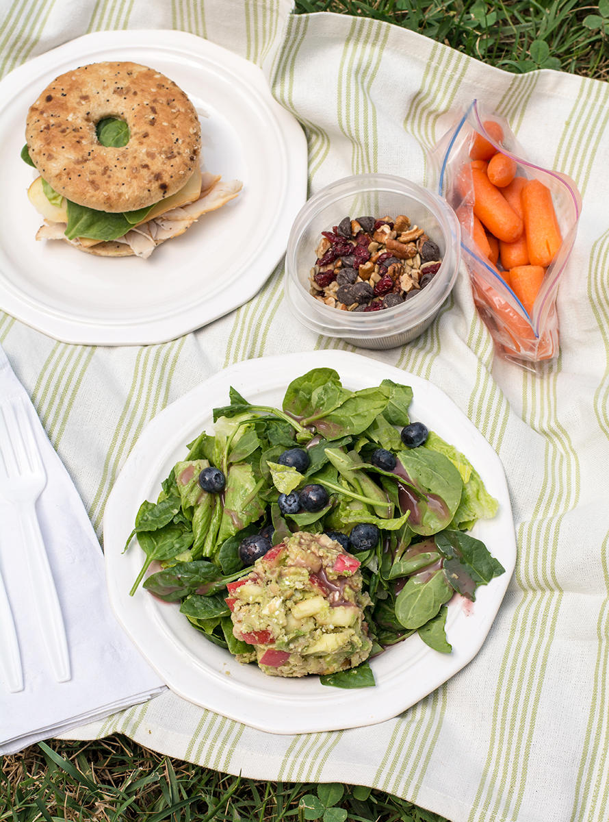Chickpea Apple and Avocado Salad + Picnic / Hike | Lemons and Basil