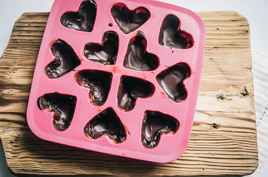 Dark Chocolates with Raspberry Filling | Lemons and Basil