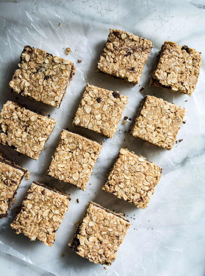Raw Chocolate Oat Bars + Gluten-Free, Dairy-Free | Lemons and Basil