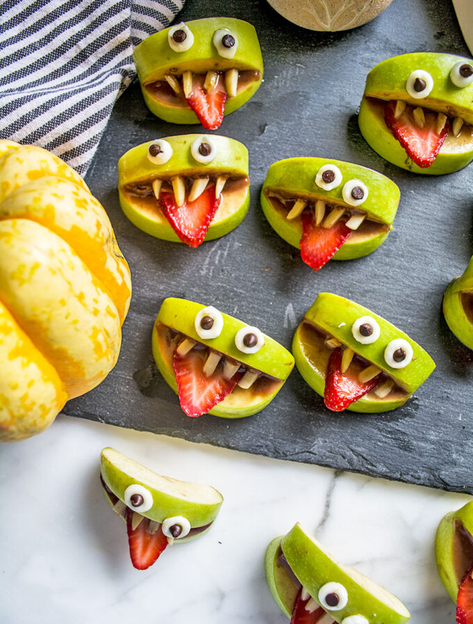 Silly Caramel Apple Faces | Fun for Halloween! | Lemons and Basil