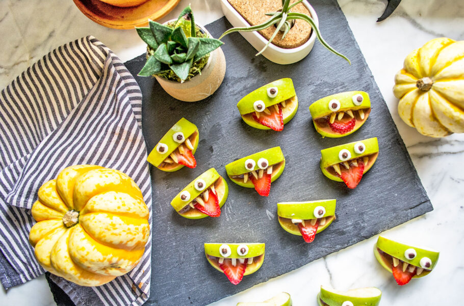 Silly Caramel Apple Faces | Fun for Halloween! | Lemons and Basil